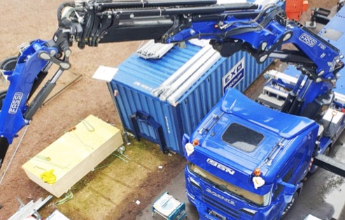 Una Fassi F1150RA del importador finlandés de Fassi, Grutech Oy, en ...