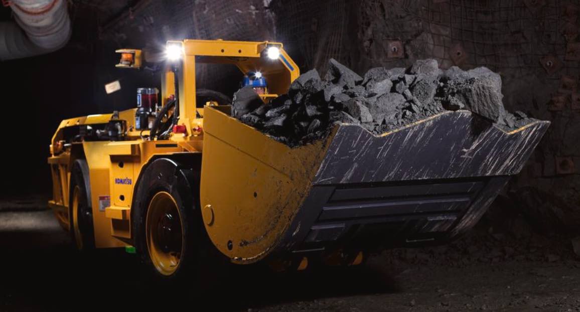 El Komatsu WX03 LHD para entornos subterráneos de roca dura