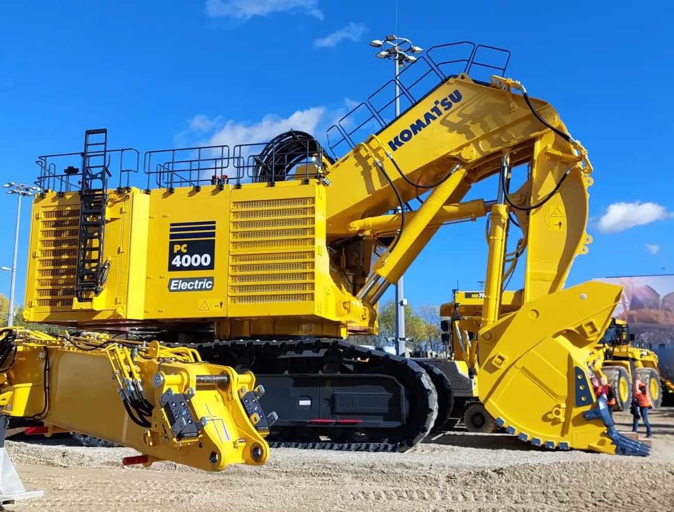 La nueva excavadora eléctrica PC4000-11 de Komatsu en Bauma