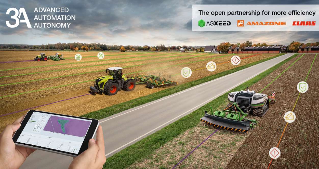 CLAAS, AgXeed y Amazone crean el primer grupo autónomo de ...