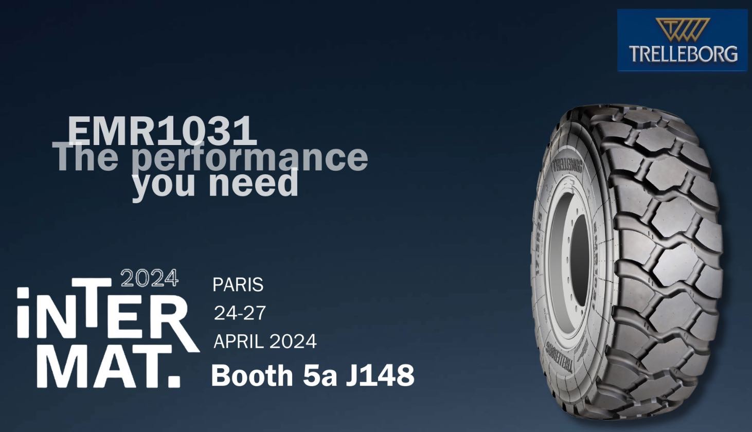 Neumáticos Trelleborg en Intermat 2024
