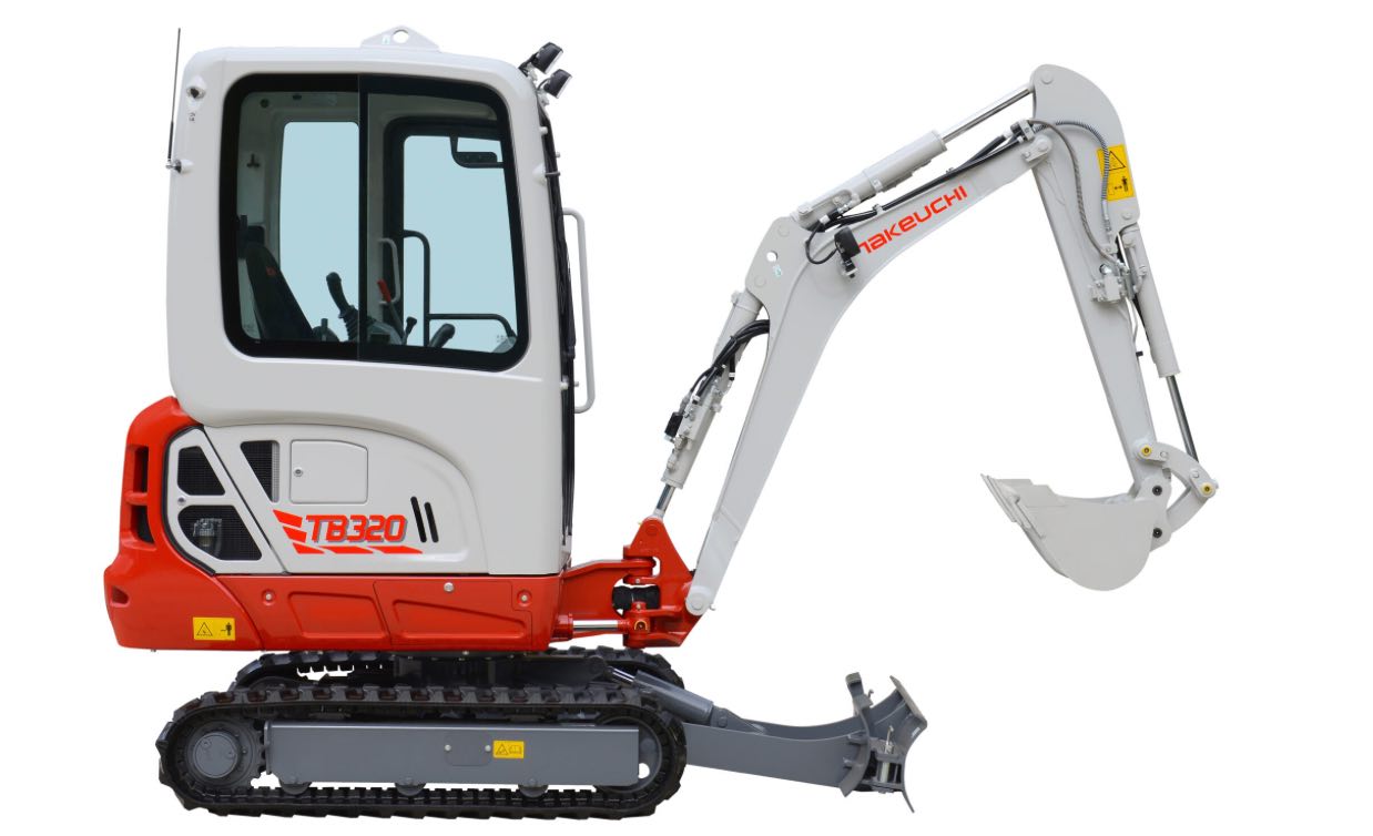 La nueva excavadora compacta TB320 de TAKEUCHI
