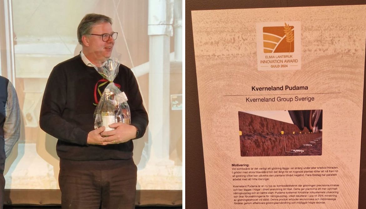 Kverneland Group premiada por el Kverneland PUDAMA