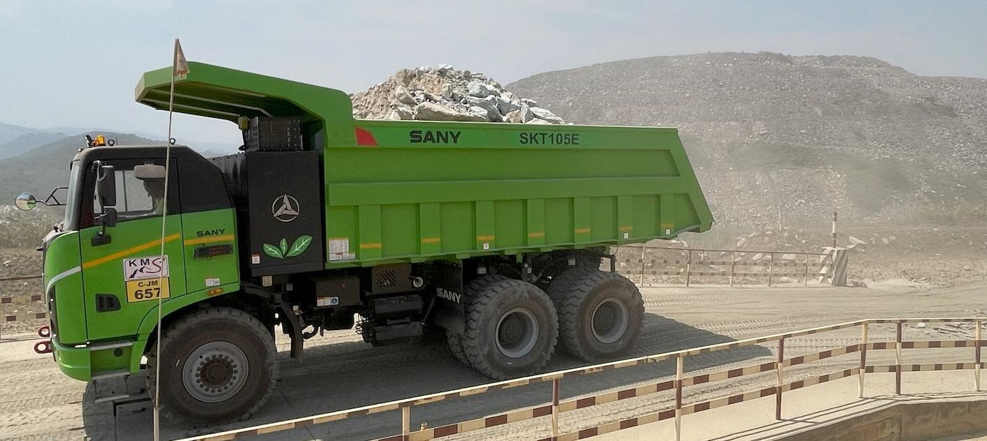 Camiones eléctricos SANY en Proyecto de la Mina de Oro de Kibali