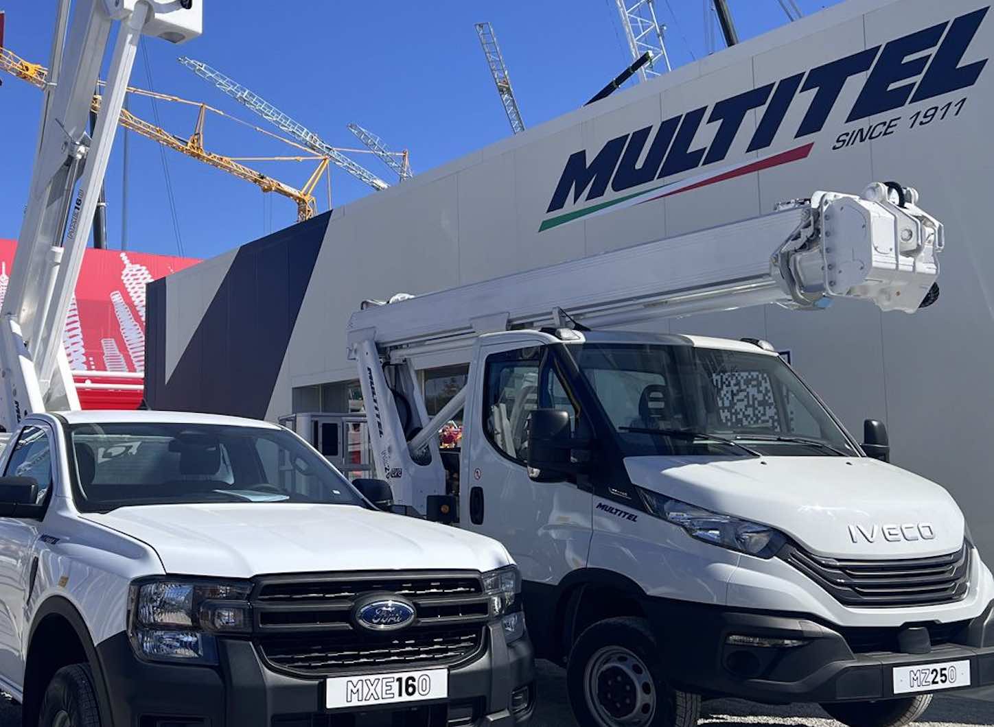 Multitel Pagliero en Bauma 2025 con la MXE 160 y la MZ 250