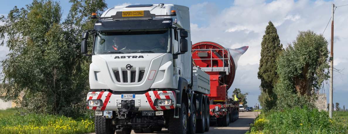 Allison y Astra, aliados clave en el transporte de palas eólicas