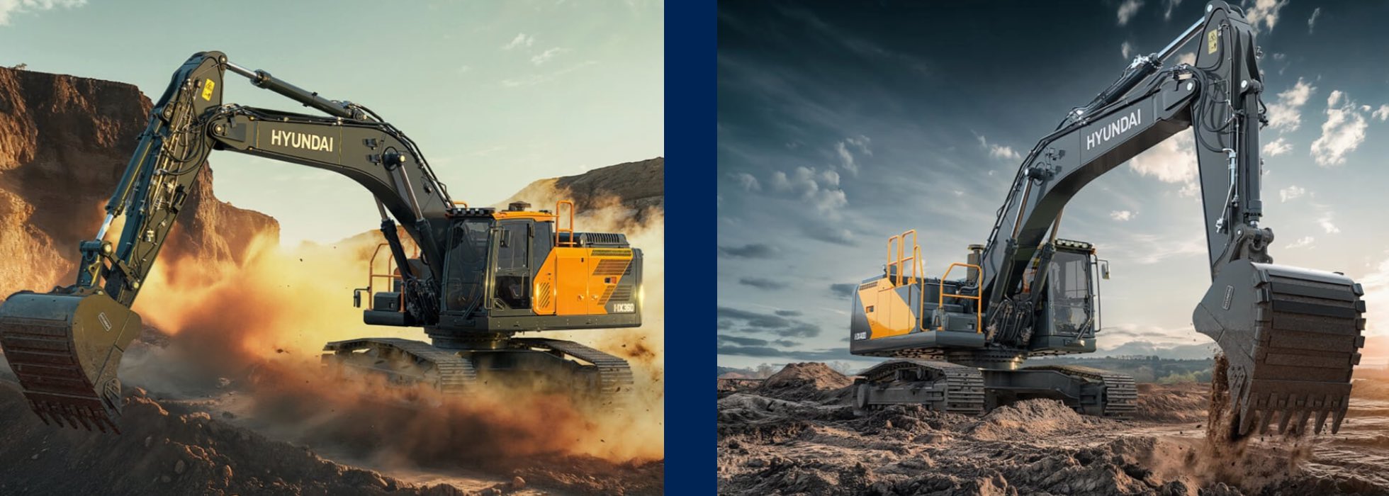 Nueva generación de excavadoras Hyundai HX360L y HX400L