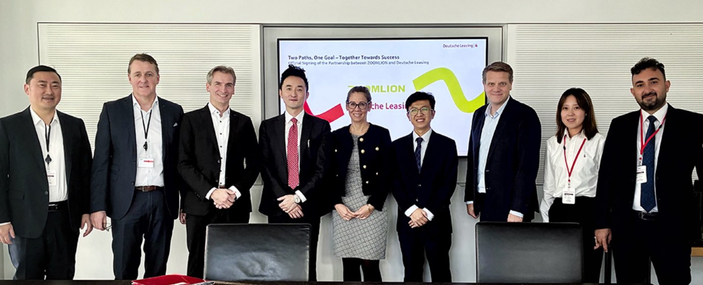 ZOOMLION y Deutsche Leasing firman una alianza